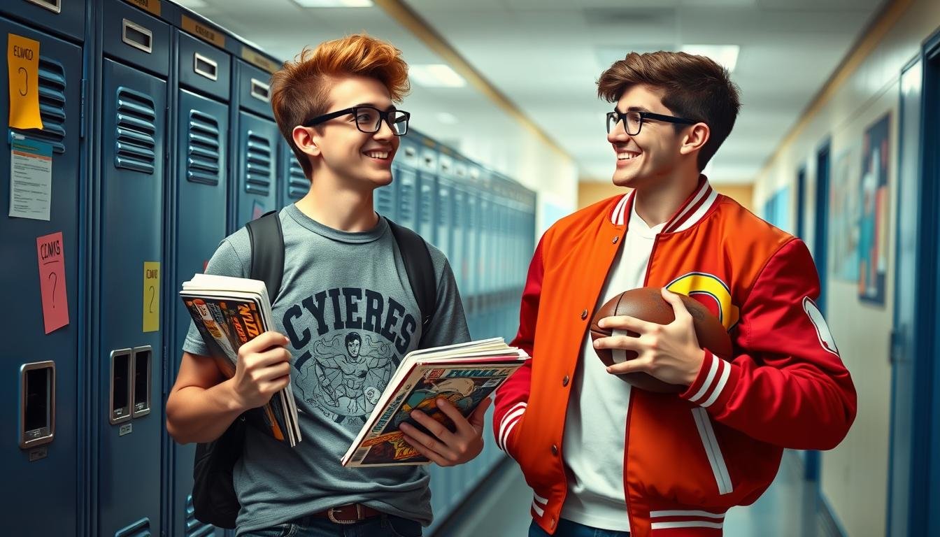 Nerd and Jock Comic: A Story of Unlikely Friendship